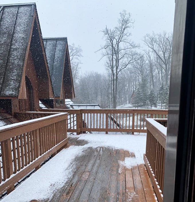 Winter transforms the castle into a snow-dusted fantasy, where every balcony view feels like a holiday card come to life.