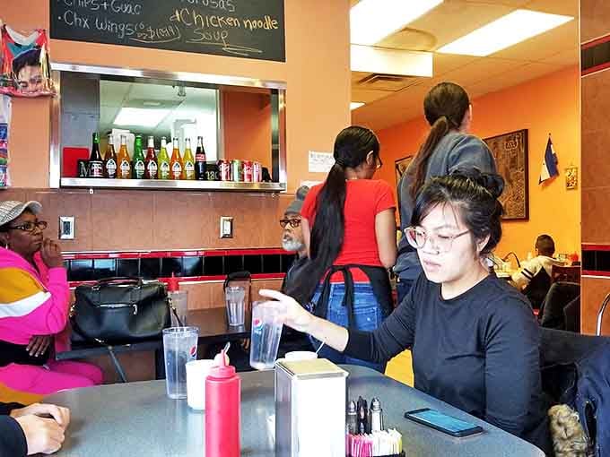 Diners enjoy the authentic Honduran experience, where conversation flows as freely as the horchata in this Ypsilanti gem.