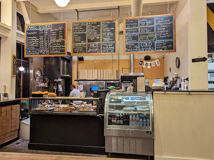 The counter where dreams come true and willpower goes to die, one fresh pastry at a time.