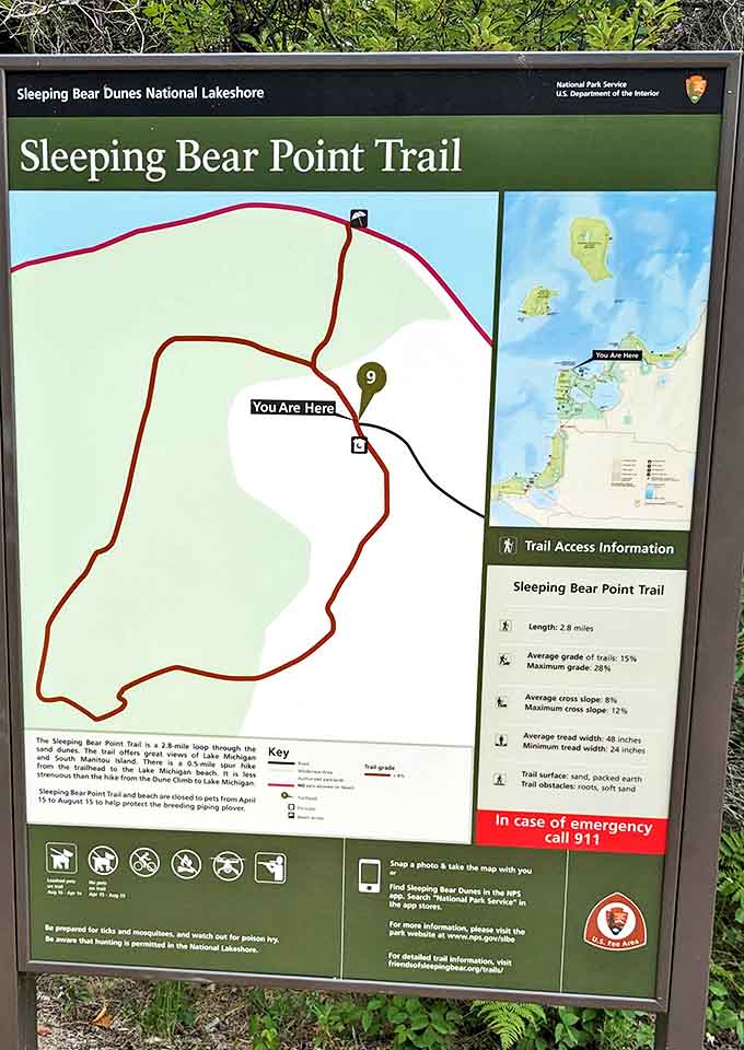 The journey begins here &ndash; 2.8 miles of natural wonders await those willing to follow the sandy path.