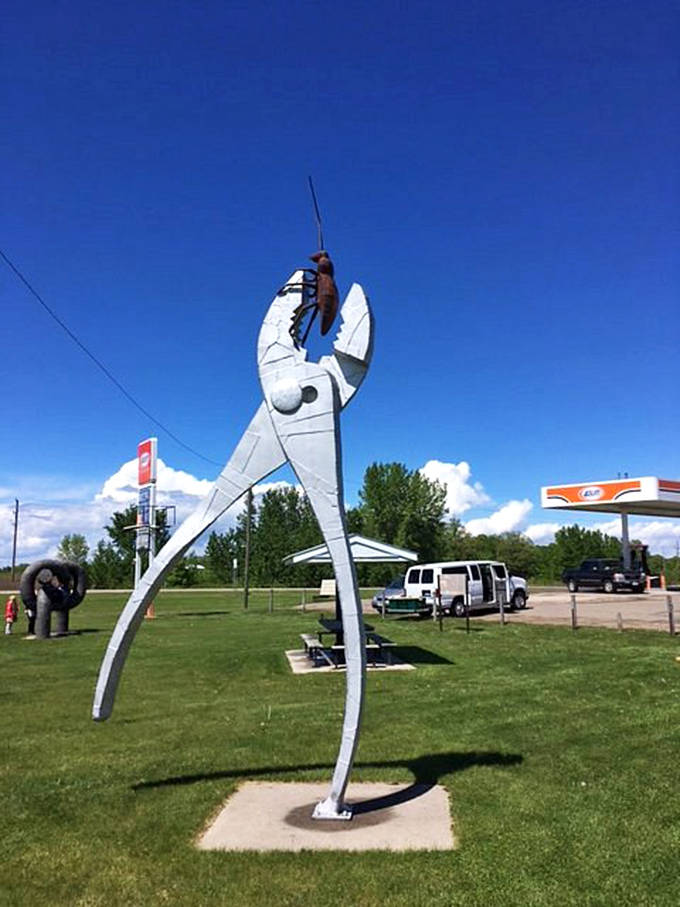 These enormous pliers could fix any problem... except perhaps their own impressive size. The ultimate tool for the world's largest handyman.