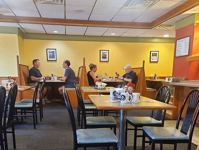 The dining room hums with the perfect blend of conversation, silverware clinks, and occasional "mmms" from pie enthusiasts mid-bite.