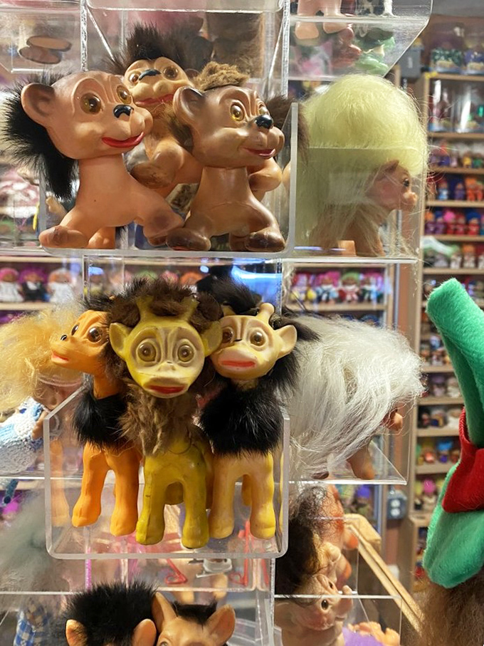 These vintage animal trolls showcase the incredible variety that made collecting these creatures so addictive.