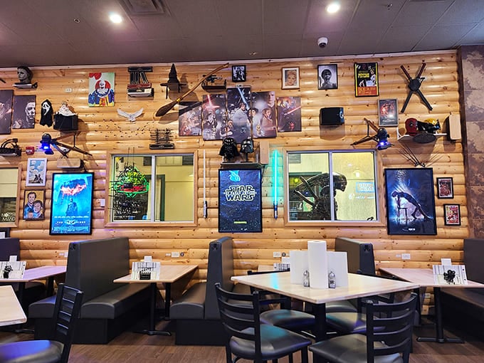 Movie magic fills every corner &ndash; from lightsabers to Hogwarts banners, creating an atmosphere where film fantasies become deliciously real.