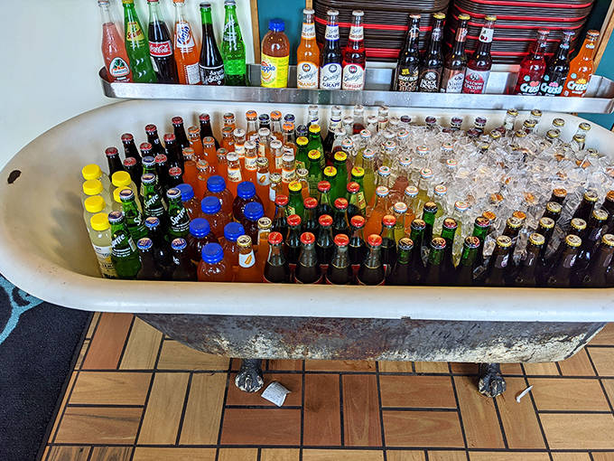 The bathtub of sodas &ndash; because when you've mastered meat this good, you can display your beverages however you darn well please.