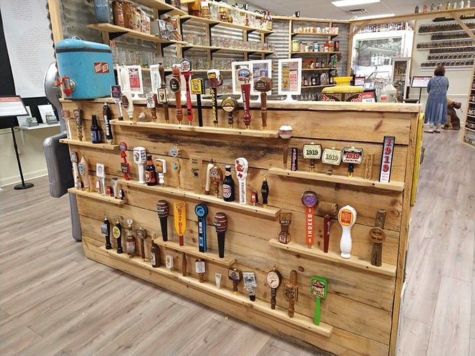 Root beer memorabilia fills every corner, creating an immersive experience that's part museum, part time machine, all delightful.