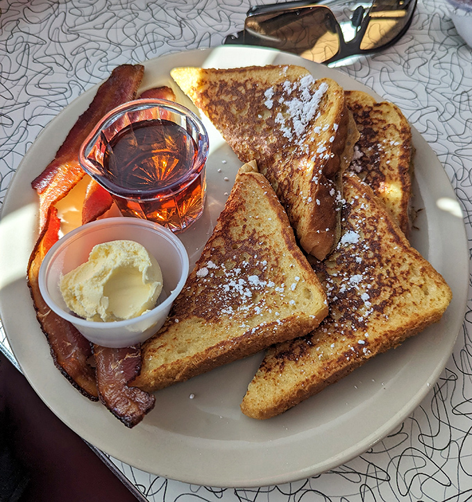 Golden-brown French toast that makes you understand why breakfast deserves its reputation as the day's most important meal &ndash; and most delicious rebellion.