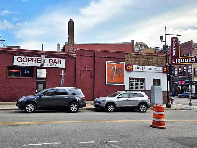 The humble storefront belies the culinary treasures within, as the Gopher Bar continues its reign as St. Paul's beloved coney island institution.