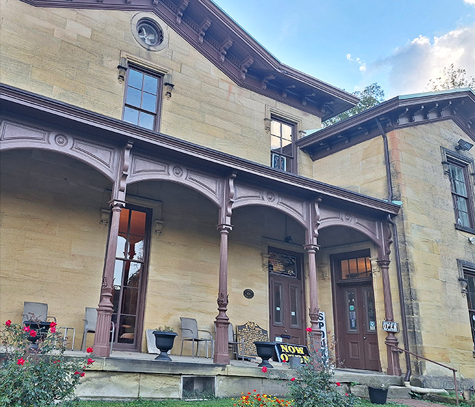 Hidden Marietta's historic porch invites visitors to sit a spell, perhaps to hear tales of the building's past or simply watch the world go by.