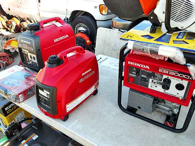These Honda generators stand ready for camping adventures or emergency preparedness – practical power solutions for modern life.