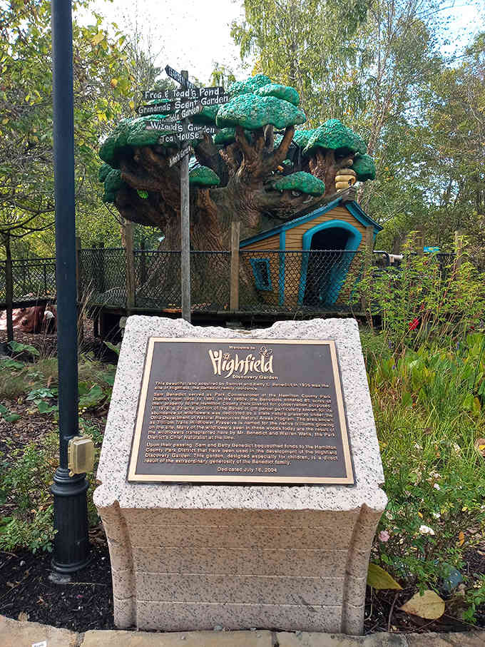History meets fantasy at this informational plaque, sharing the real-world story behind the magical kingdom that captivates visitors young and old.