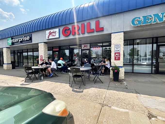 Outdoor seating allows patrons to enjoy Minnesota's precious warm days while diving into plates of diner classics.