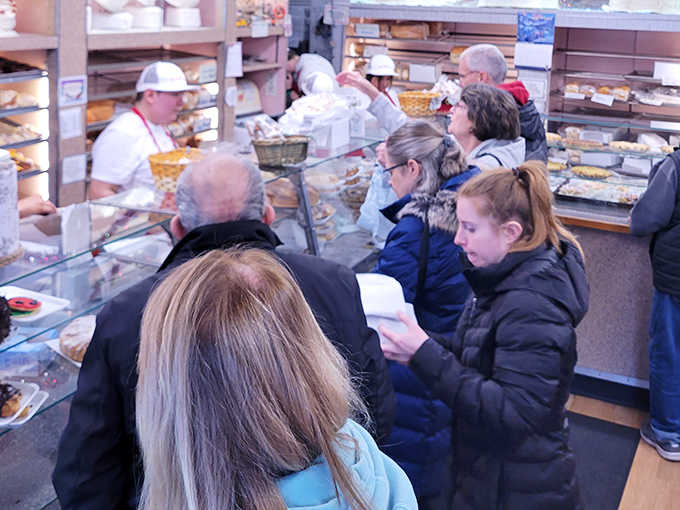The universal language of bakery indecision &ndash; that moment of sweet paralysis when faced with too many delicious options and not enough stomach space.