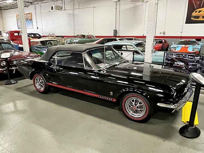 This midnight beauty with red pinstriping isn't just a car&mdash;it's the mechanical embodiment of cool from a more stylish era.