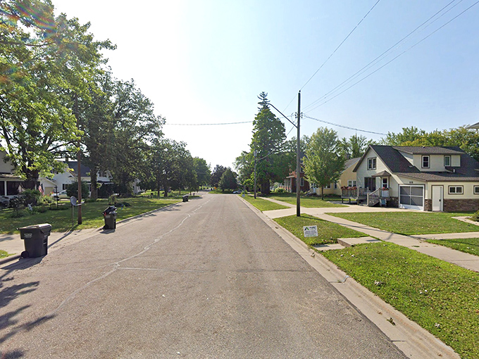 Tidy homes with well-kept yards tell the story of a community where pride of place still matters in every season.