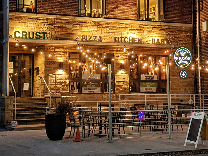 Evening transforms the space into a literary salon, where wine flows as freely as conversation among fellow book lovers.