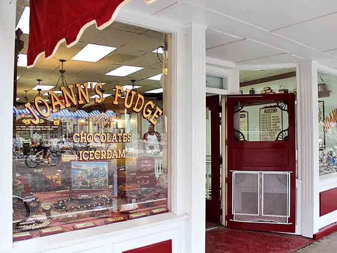 The iconic storefront with its screen door invites you in &ndash; resistance is futile when the sweet scent of fudge wafts onto Main Street.