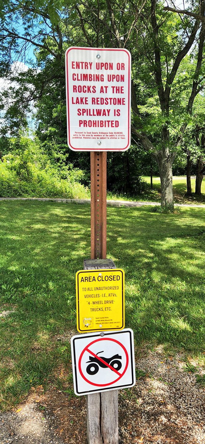 Signs that remind us some places deserve our respect – Mother Nature's version of "please take off your shoes before entering."
