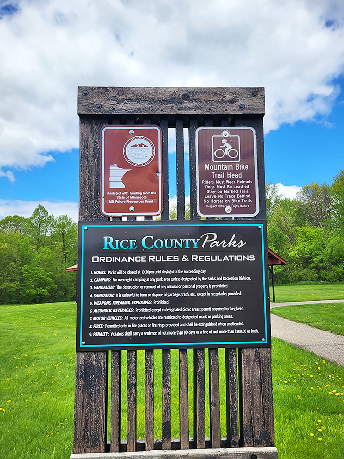 Even the rules board seems to say, "Tread lightly, respect deeply" &ndash; guidelines for appreciating this natural treasure.