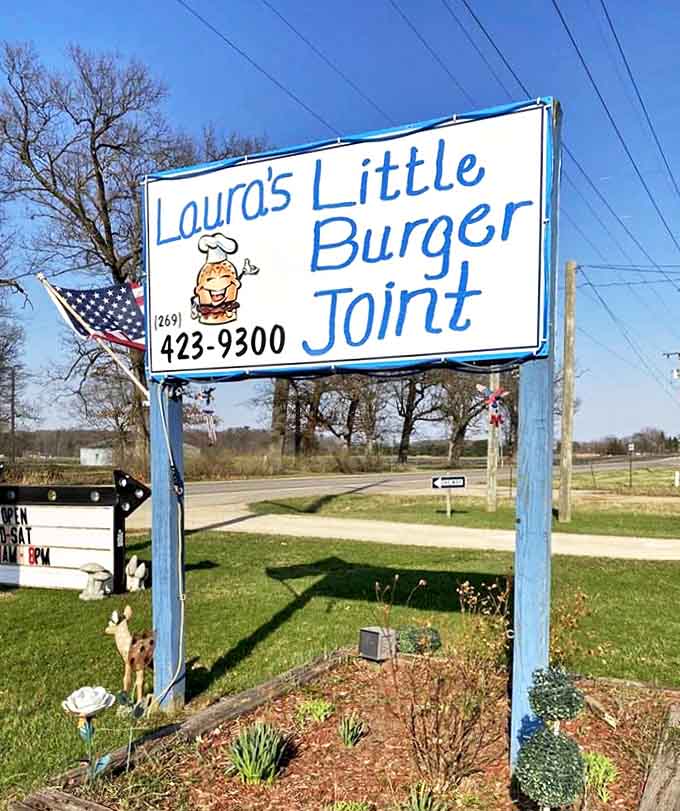 This sign doesn't just mark a location – it's a beacon for breakfast enthusiasts seeking something beyond the ordinary morning meal.