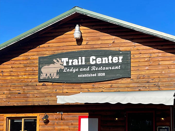 The sign announces "established 1938" &ndash; promising decades of perfected recipes and hospitality that can't be rushed or replicated.