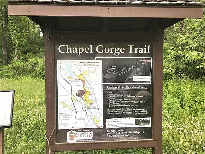 The trail map showing you exactly where paradise is located, because even hidden gems need good directions.