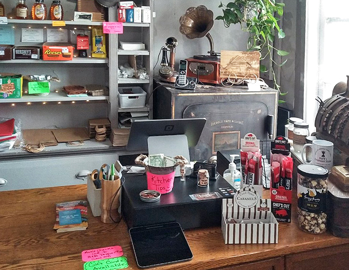 The checkout counter serves as command central, where transactions are secondary to conversations and local knowledge flows as freely as coffee.