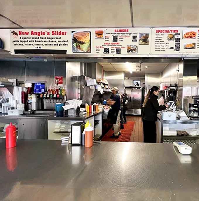 The counter view reveals a well-organized operation where efficiency and quality go hand in hand every single day.