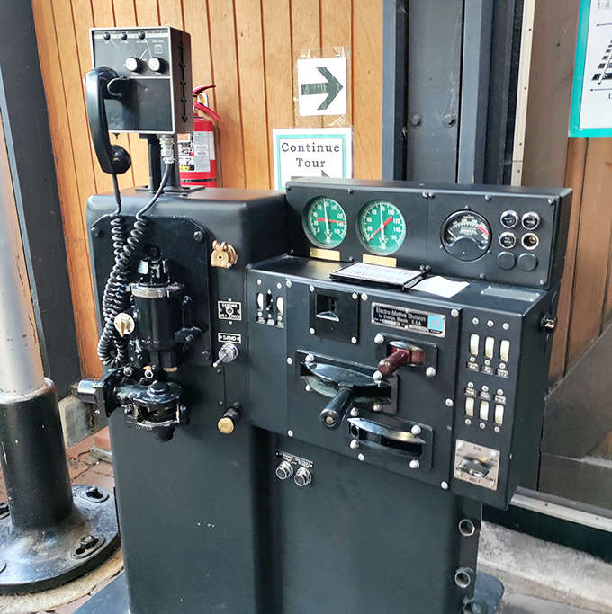 This vintage control panel once guided mighty locomotives across the continent &ndash; now it educates curious visitors about rail technology.