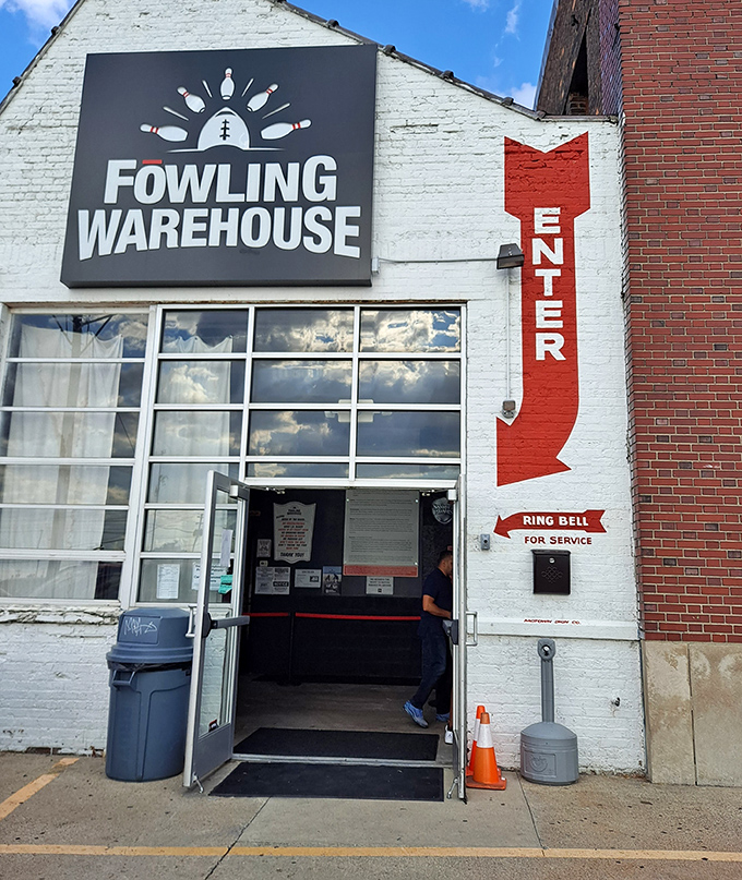 The entrance promises adventure with its no-nonsense industrial aesthetic &ndash; ring that bell and prepare for fowling glory.