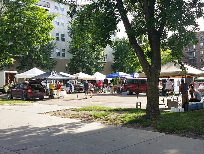 Buffalo's farmers market brings together local vendors and treasure hunters, creating a community gathering spot for food and friendship.