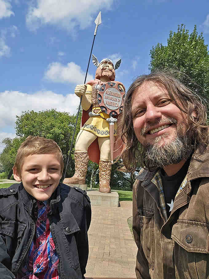 Family bonding takes on epic proportions when shared with a 28-foot Viking, creating photographic evidence of adventures in Minnesota's lake country.