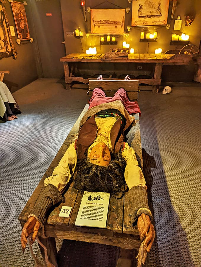 This scalding device targeted specific body parts, proving that medieval torturers had a disturbing attention to detail in their craft.