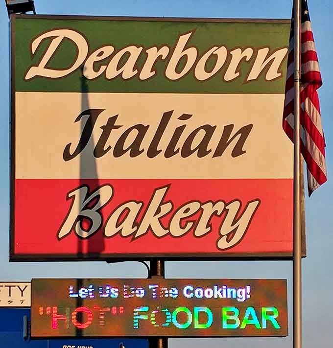 The iconic red, white, and green sign proudly announces "Let Us Do The Cooking!"&mdash;words that have never sounded more appealing to hungry Michiganders.