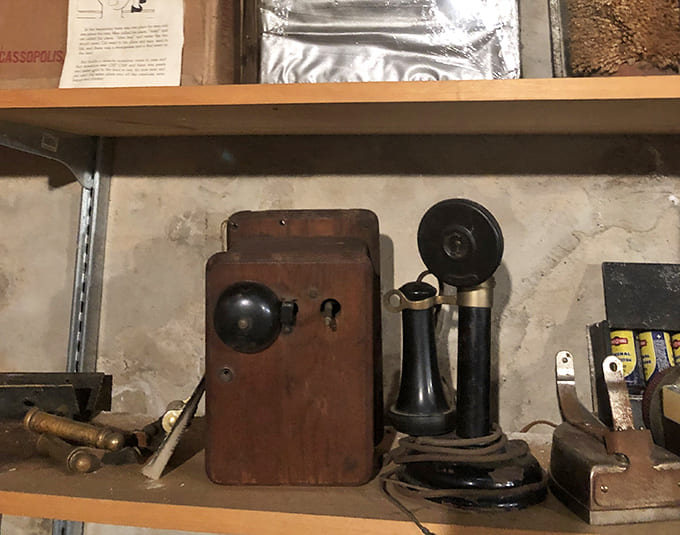 This wooden telephone box once connected a community – when making a call was an event, not the constant background of modern life.