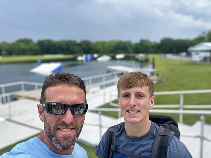 Visitors share smiles and stories of their aquatic conquests, forming the temporary friendships that only shared adventure can create.