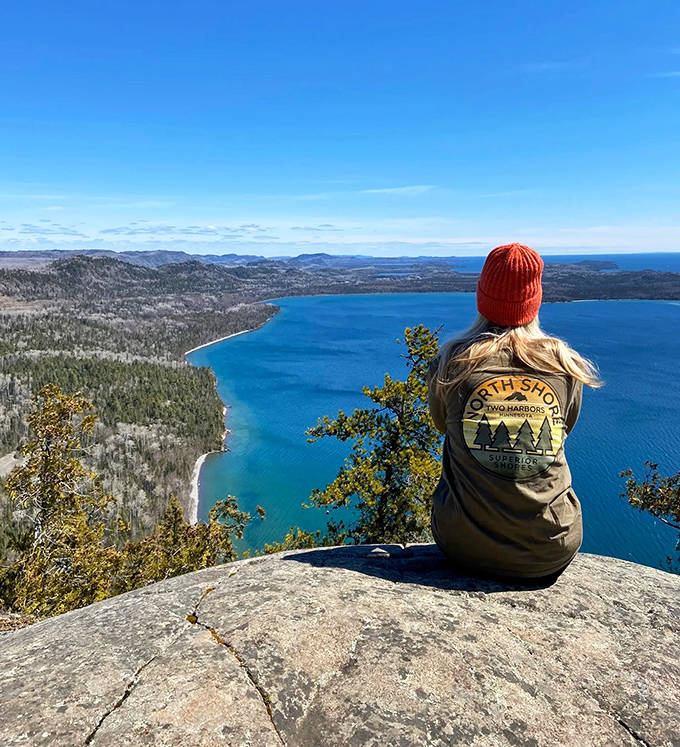 Solitude with a view &ndash; sometimes the best hiking companion is simply the landscape itself, stretching endlessly before you.
