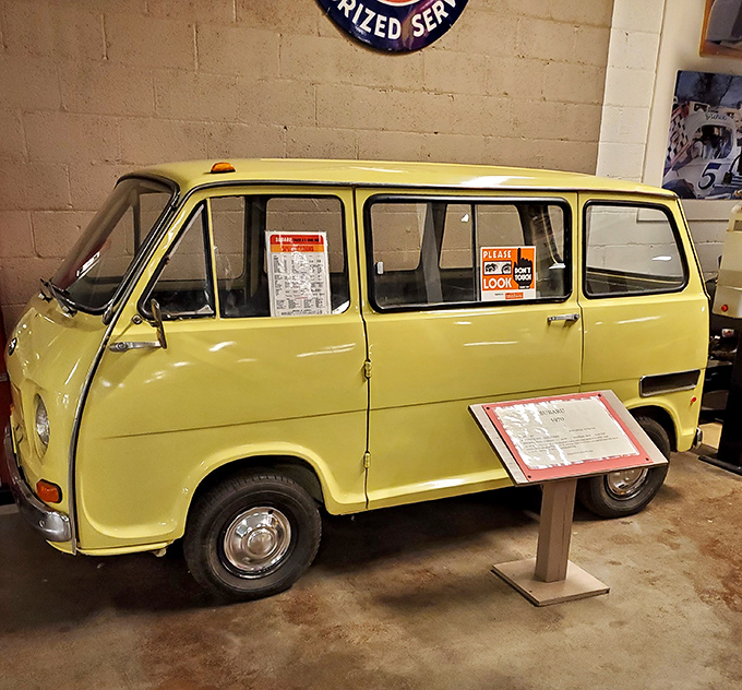 This cheerful 1970 Subaru 360 Van looks like Japan's answer to the VW Microbus &ndash; proving good things come in small, efficiently designed packages.