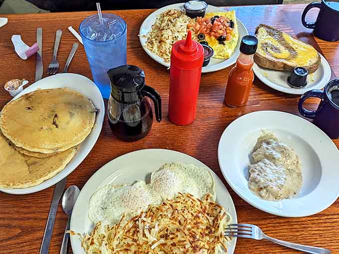 An American breakfast spread that proves sometimes the classics become classics for a very good reason: they're absolutely delicious.