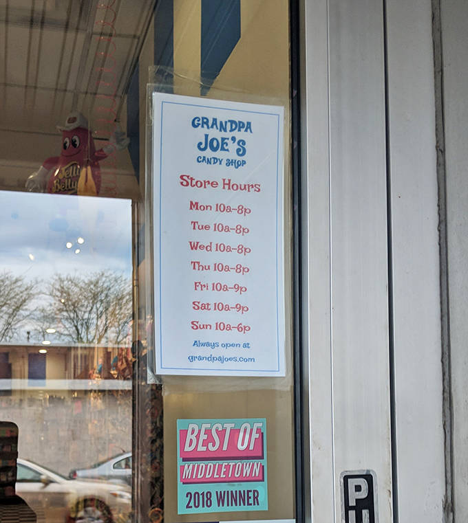 These generous opening hours ensure no candy emergency goes unaddressed, with online shopping available for middle-of-the-night cravings.