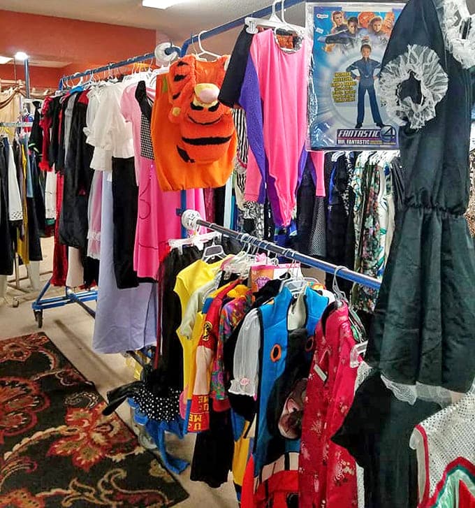 Year-round costume options make everyday dress-up possible &ndash; superhero Tuesday, anyone? Imagination doesn't need to wait for Halloween here.