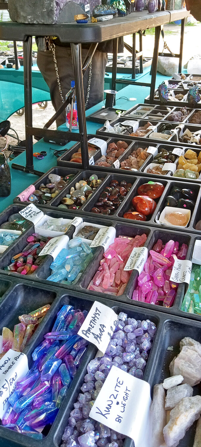 A treasure hunter's paradise where geology meets retail therapy. These colorful crystals might not grant magical powers, but they'll definitely enchant your windowsill and impress dinner guests.