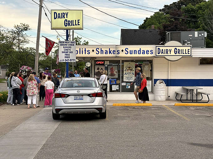 The line outside Dairy Grille isn't just customers &ndash; it's a community united in pursuit of burger and ice cream perfection.