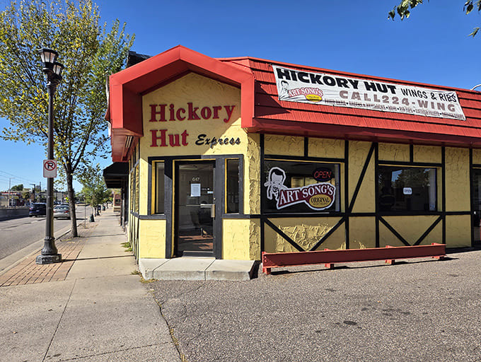 The Hickory Hut's distinctive Tudor-style exterior stands as a monument to barbecue tradition in an ever-changing culinary landscape.