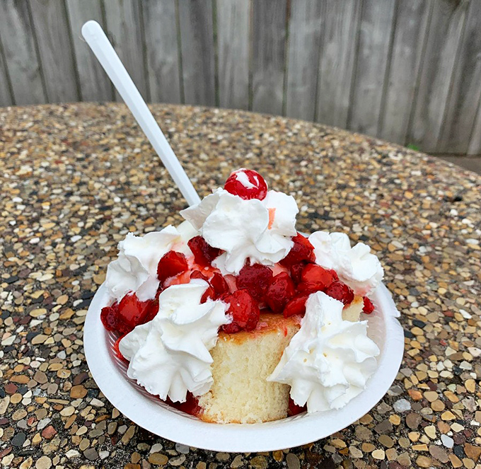 Belt's homemade strawberry shortcake &ndash; where fresh berries, soft cake, and creamy vanilla create a summer symphony in every spoonful.