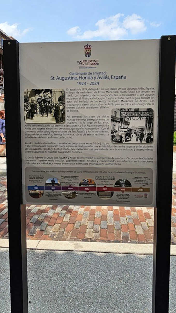 This informational display chronicles the centuries-old friendship between St. Augustine and Avil&eacute;s, Spain&mdash;a relationship that's outlasted countless medical trends.