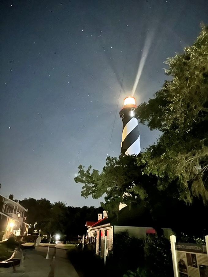 Under starry skies, the lighthouse beam creates a magical spectacle. Night tours offer a completely different&mdash;and some say spookier&mdash;experience of this historic beacon.