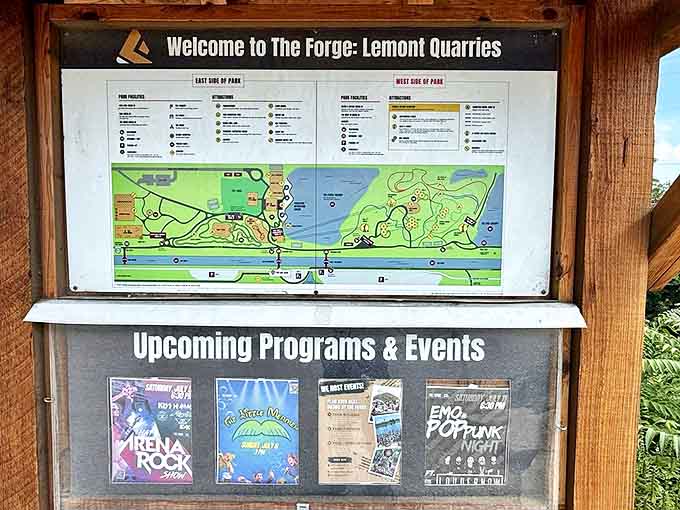 The park map reveals a world of possibilities &ndash; each icon representing a new adventure waiting to be discovered around every corner.