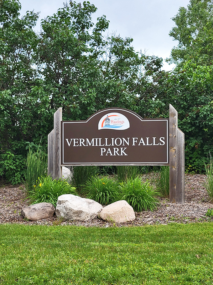The entrance sign doesn't just mark a boundary&mdash;it's a promise of adventure waiting just beyond those trees and down the path.