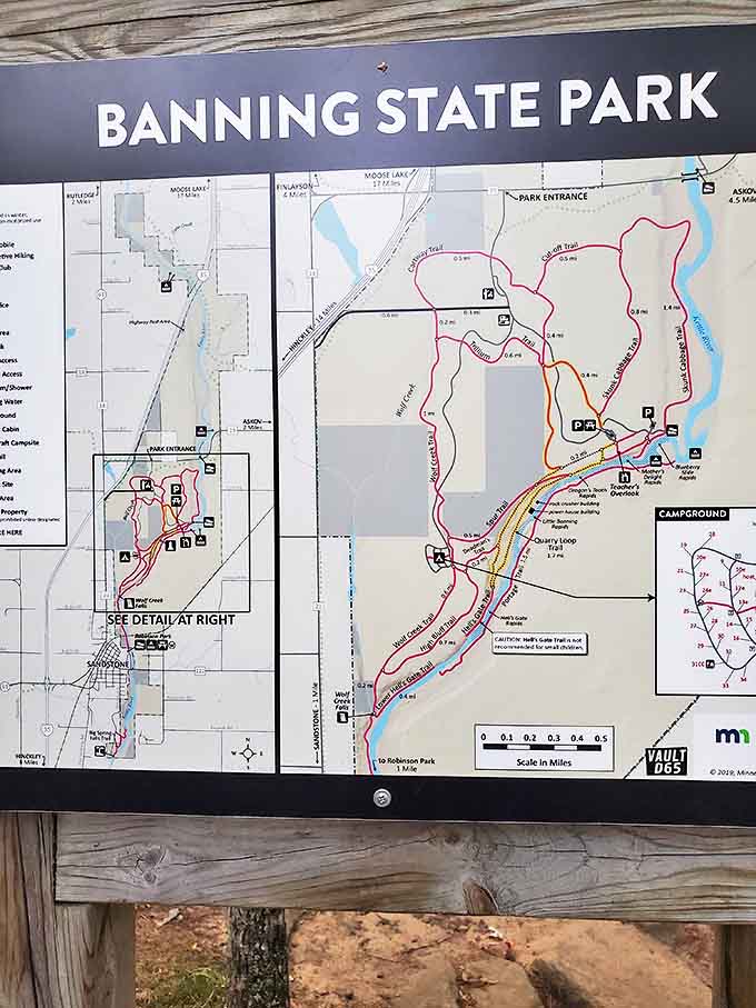 Maps don't capture the magic, but they'll get you there &ndash; Banning State Park's network of trails holds secrets worth discovering.